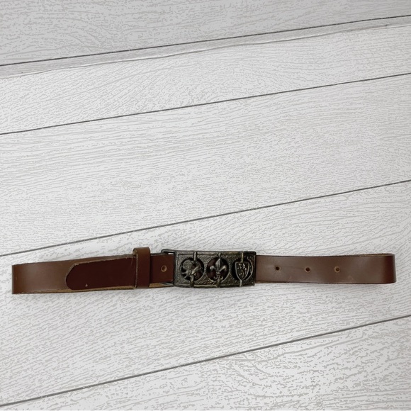 Accessories | Vintage Brown Leather Victorian Belt 34 | Poshmark